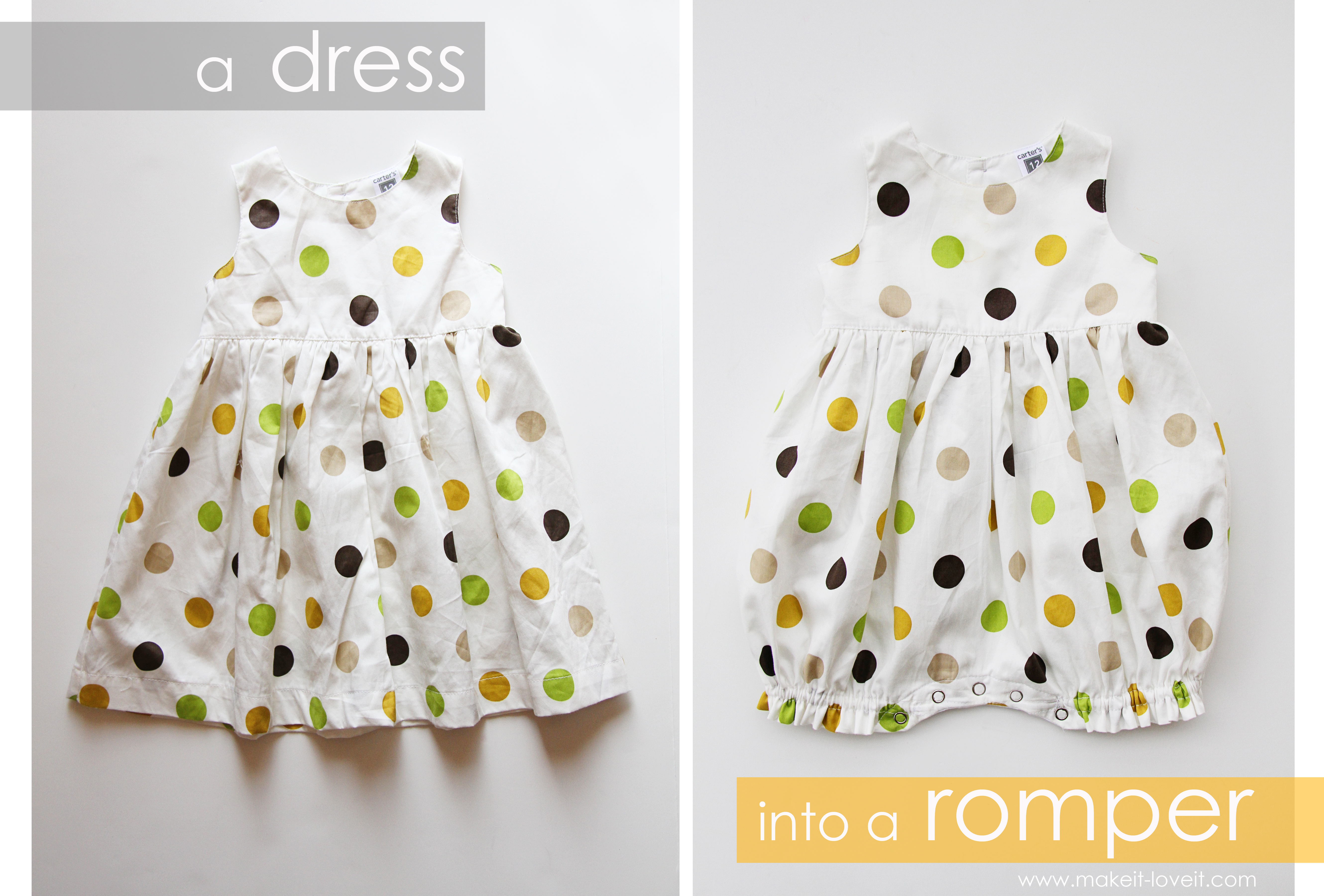Diy Romper Turn A Baby Dress Into A Bubble Romper | Make It & Love It