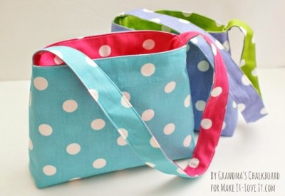 Child Size Tote Bag Pattern: The Reversable Bag for Kids!