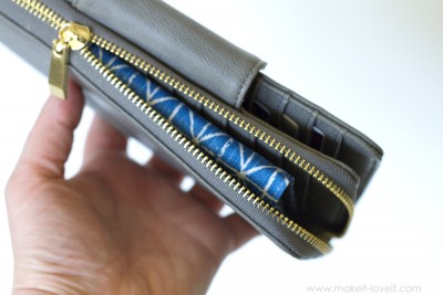 Fabric Checkbook Cover (with duplicate check divider)