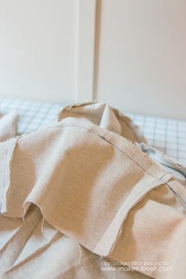 Dropcloth Floor Cushion (Using Fabric Scraps) | Make It and Love It