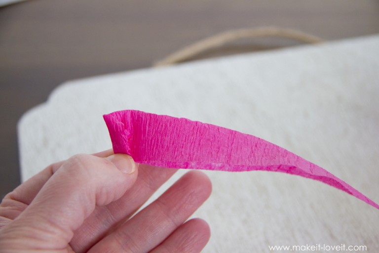 DIY Crepe Paper Rose Heart...inexpensive Valentine decor (or any time ...
