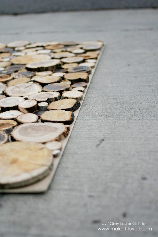 How to Make Your Own Wood Slice Backdrop | Make It & Love It
