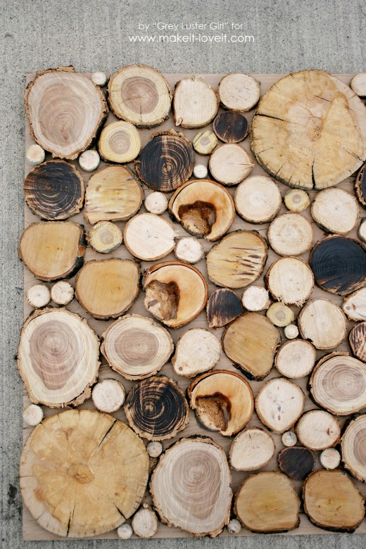 How to Make Your Own Wood Slice Backdrop | Make It & Love It