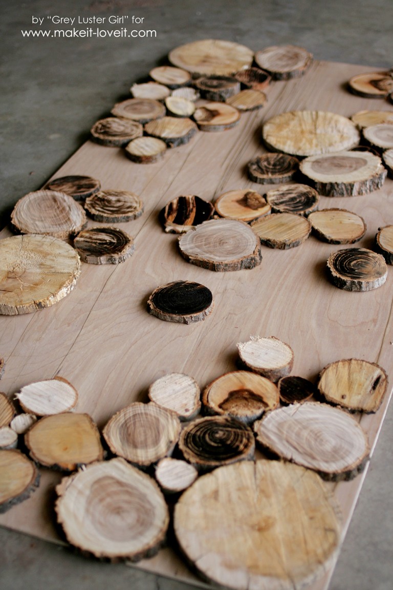 How to Make Your Own Wood Slice Backdrop | Make It & Love It