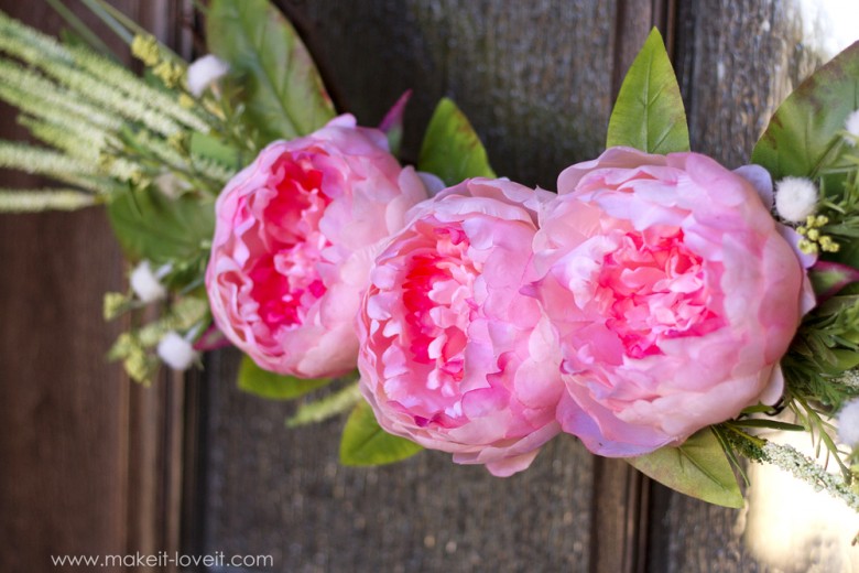 Make a {15-minute} Peony Spring Wreath | Make It & Love It