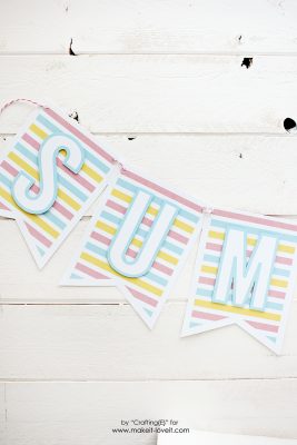 Free 3D PRINTABLE Summer Banner | Make It & Love It