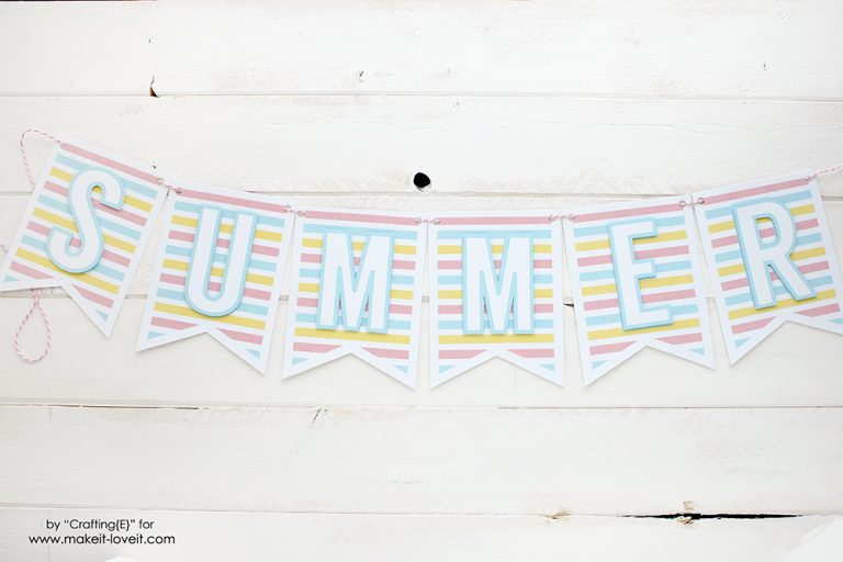 Free 3D PRINTABLE Summer Banner | Make It & Love It