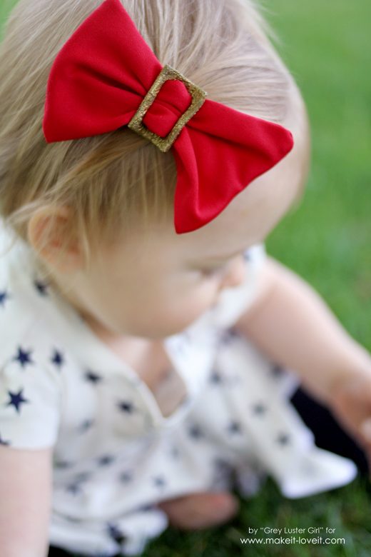 Easy Faux Metal Buckle Hair Bow | Make It & Love It