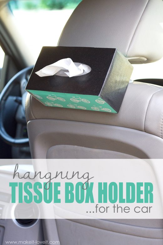 10-Minute DIY: Hanging Tissue Box Holder...for the CAR!! | Make It ...