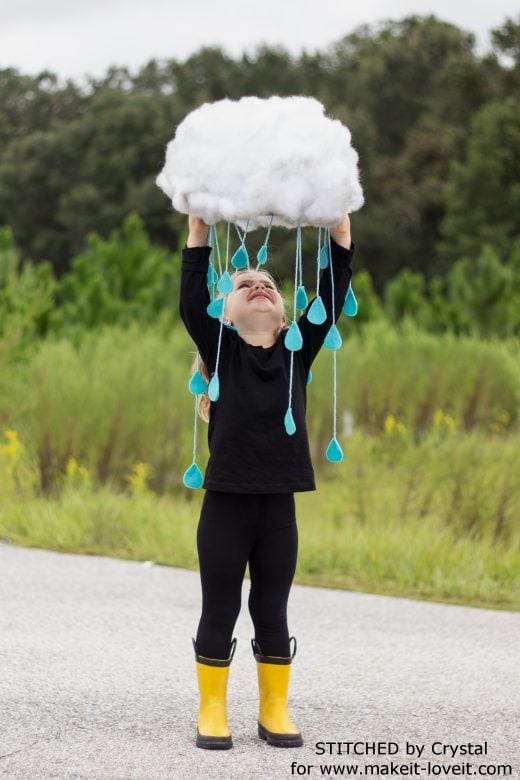 Make a Quick & Easy RAIN CLOUD COSTUME...for all ages! | Make It & Love It