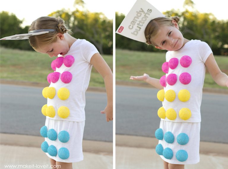 Make a "Retro CANDY BUTTON" Costume...for Halloween!! | Make It & Love It