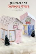Printable 3D Christmas Houses (...great for kids!) | Make It & Love It