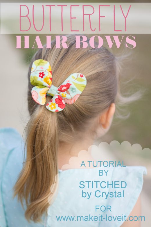 Butterfly hair bow tutorial