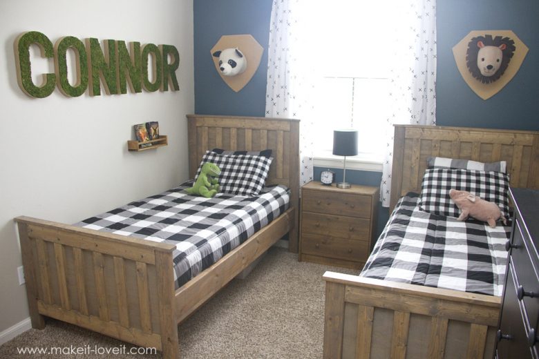 Ideas for a Shared BOYS Bedroom (...yay, all done!!) | Make It & Love It