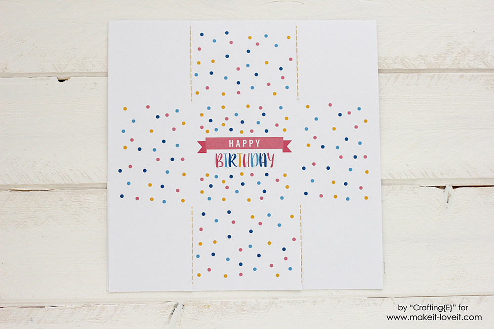 Free Printable Birthday Box Gift...quick and simple!! | Make It & Love It