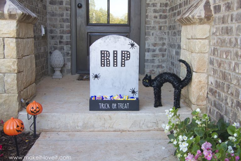 DIY Tombstone Candy Holder (...that lights up!) | Make It & Love It