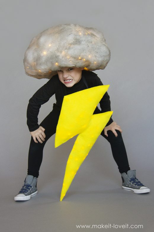 Lightning & Storm Cloud Costume (No-Sew) | Make It & Love It