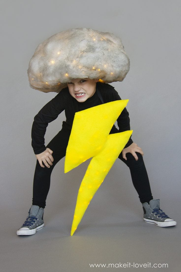Lightning & Storm Cloud Costume (No-Sew) | Make It & Love It