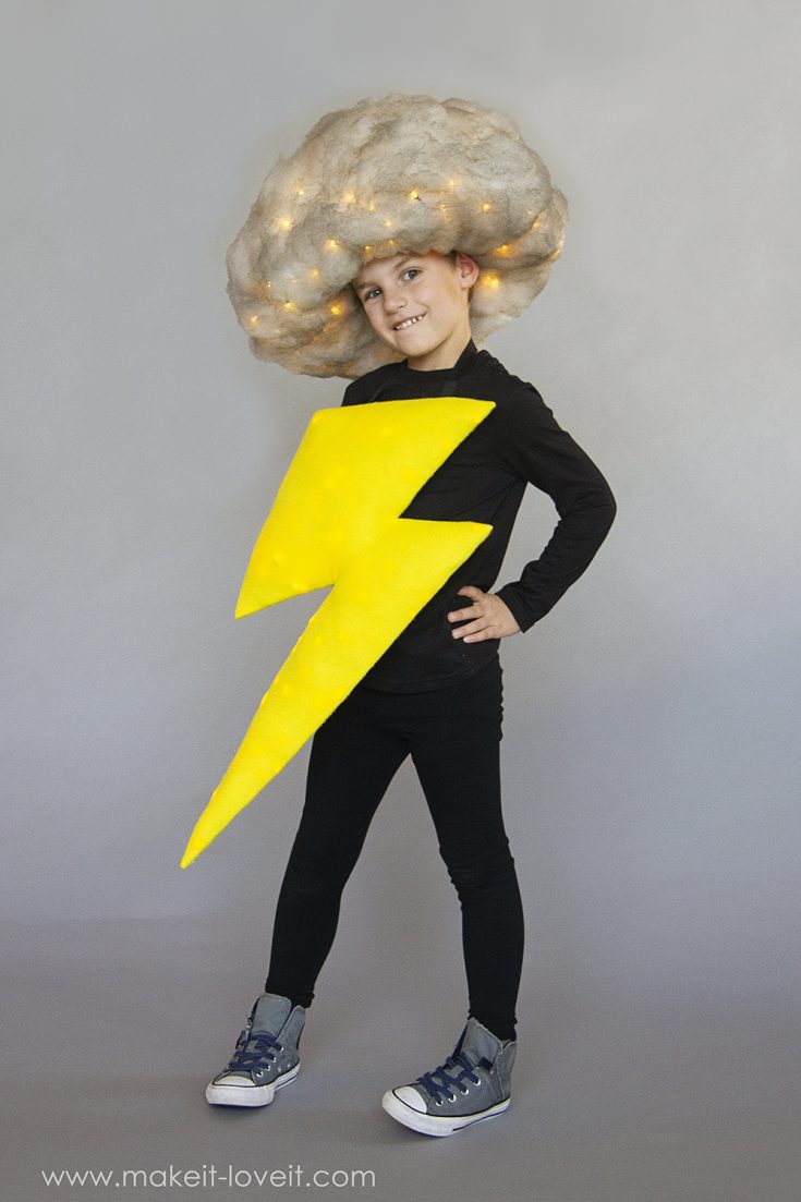 Lightning & Storm Cloud Costume (No-Sew) | Make It & Love It